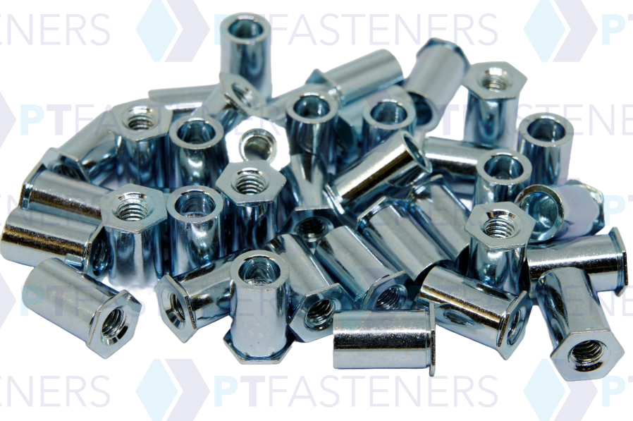 Through-Hole Threaded Stand Off M4-10 (100 pcs) | PT Fasteners